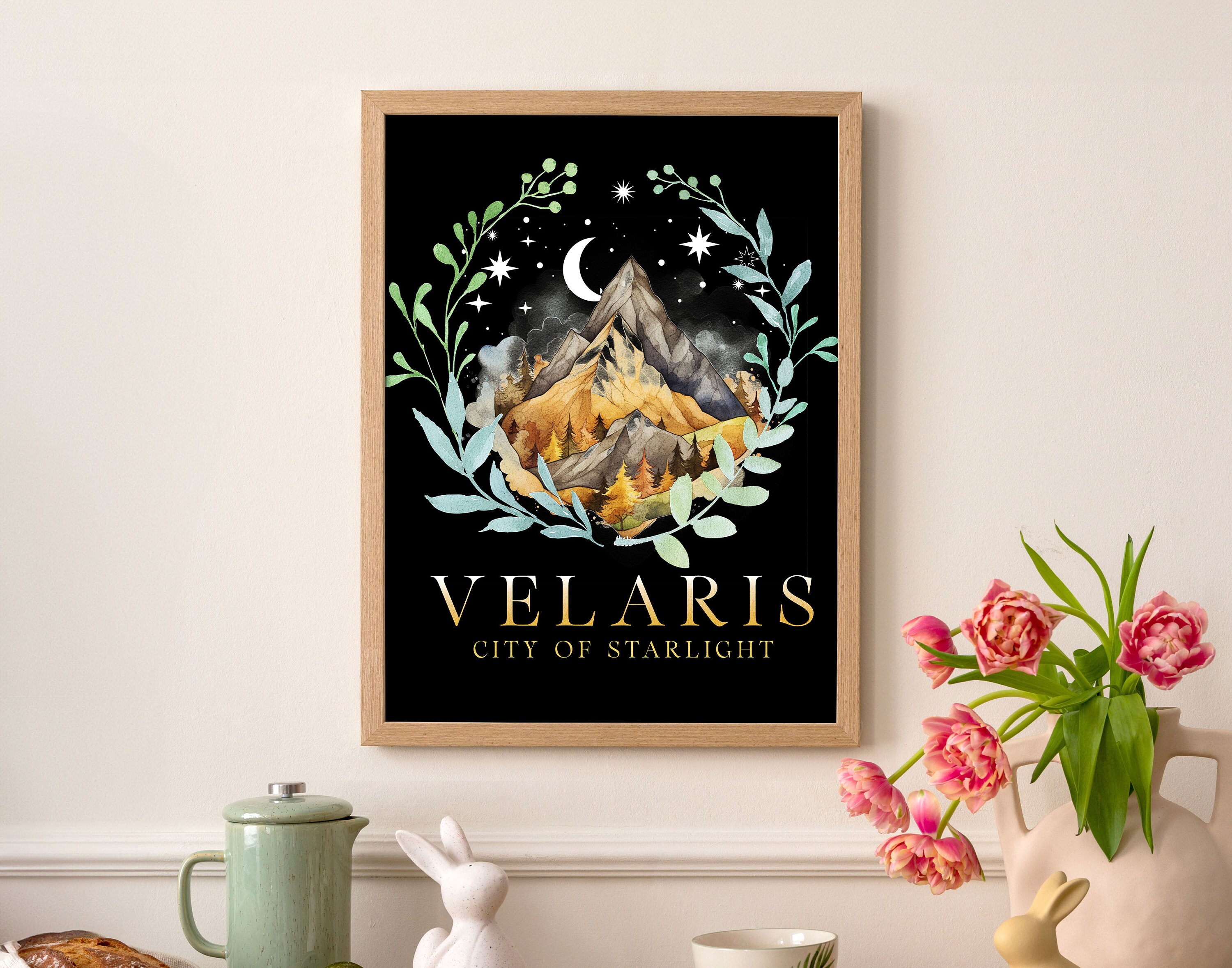 ACOTAR Velaris Poster, Velaris City of Starlight Poster, Throne of ...
