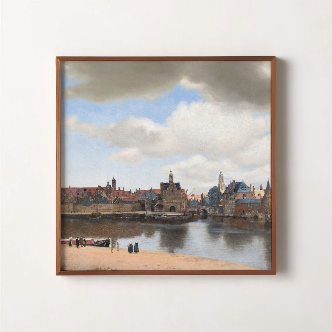 Vermeer's View of Delft | Dutch Golden Age Cityscape | Serene ...