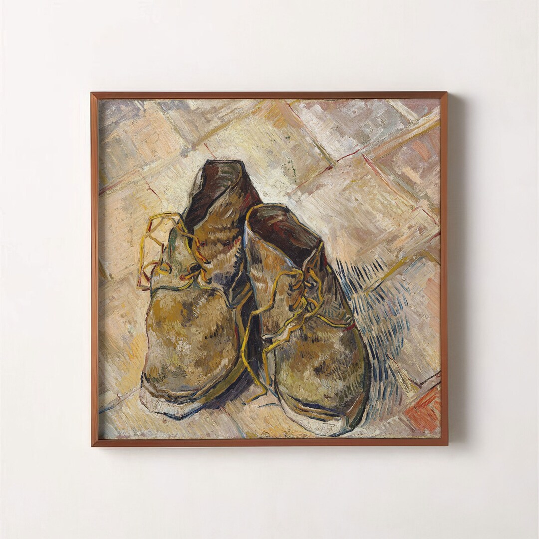 Van Gogh's Worn Boots | Textured Life Journey | Rustic Footwear Art ...