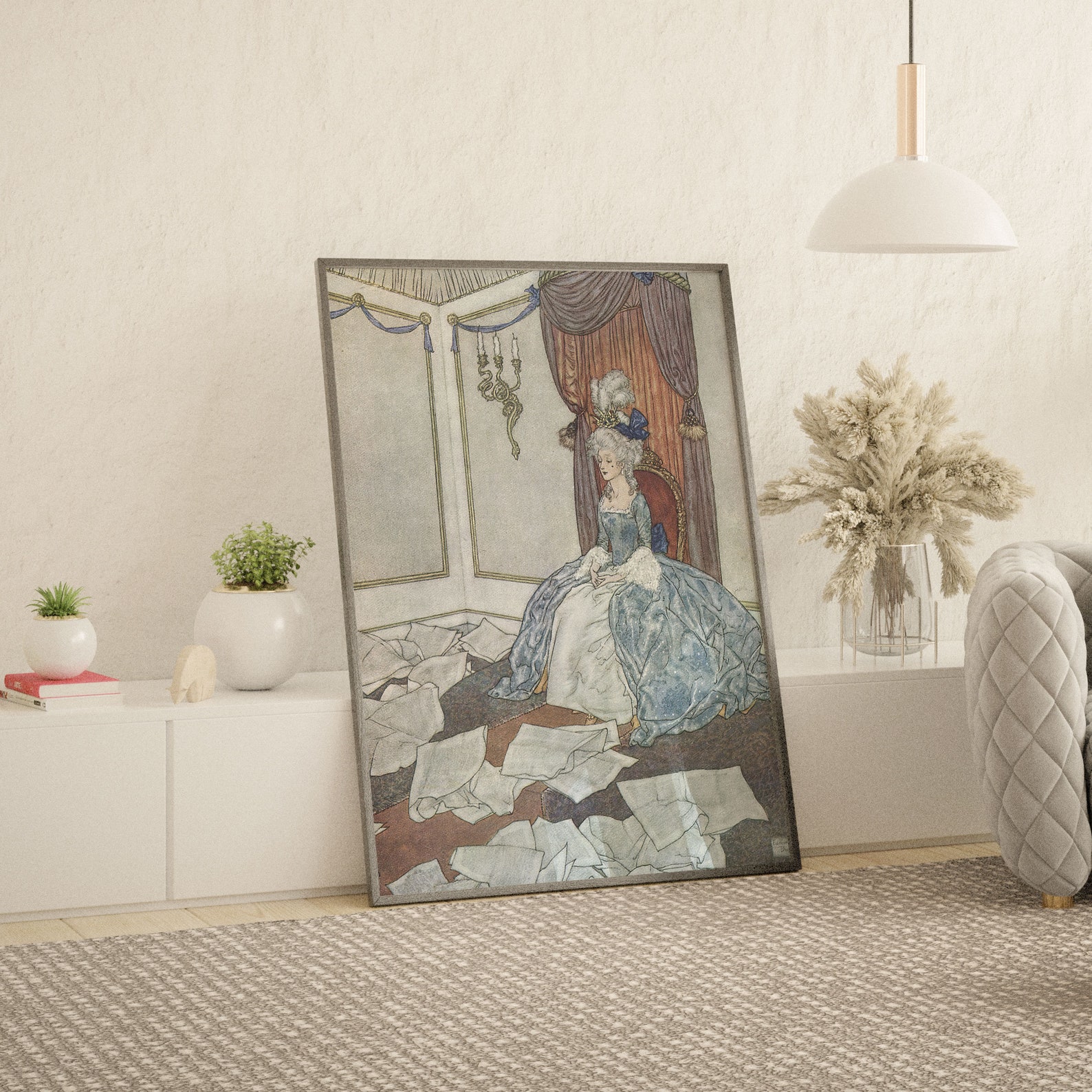 Contemplative Elegance Lavish Room Mystery Reflective Dark Academia ...