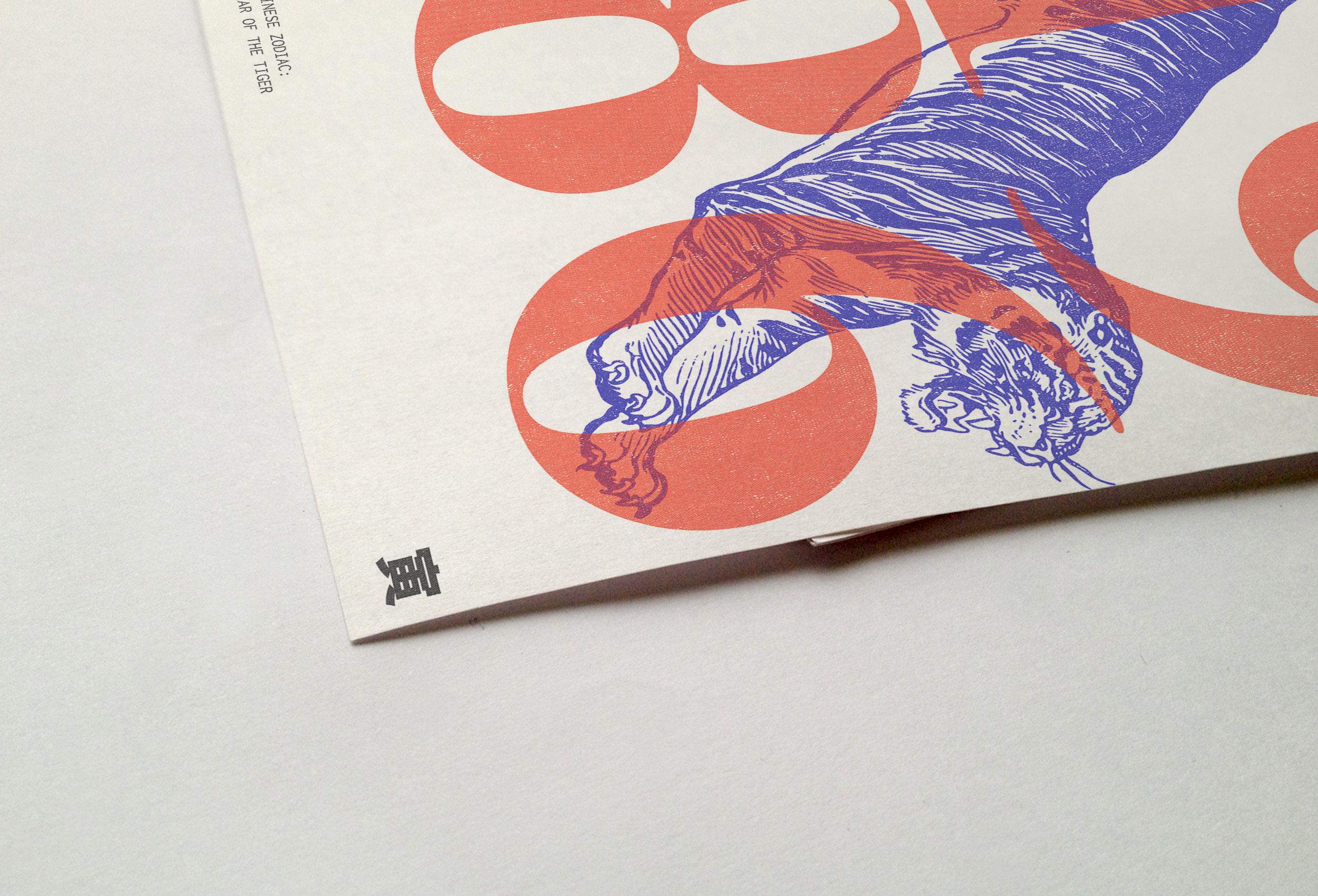1986 | Year of the Tiger | Chinese Zodiac Art | Astrology Printable Art ...