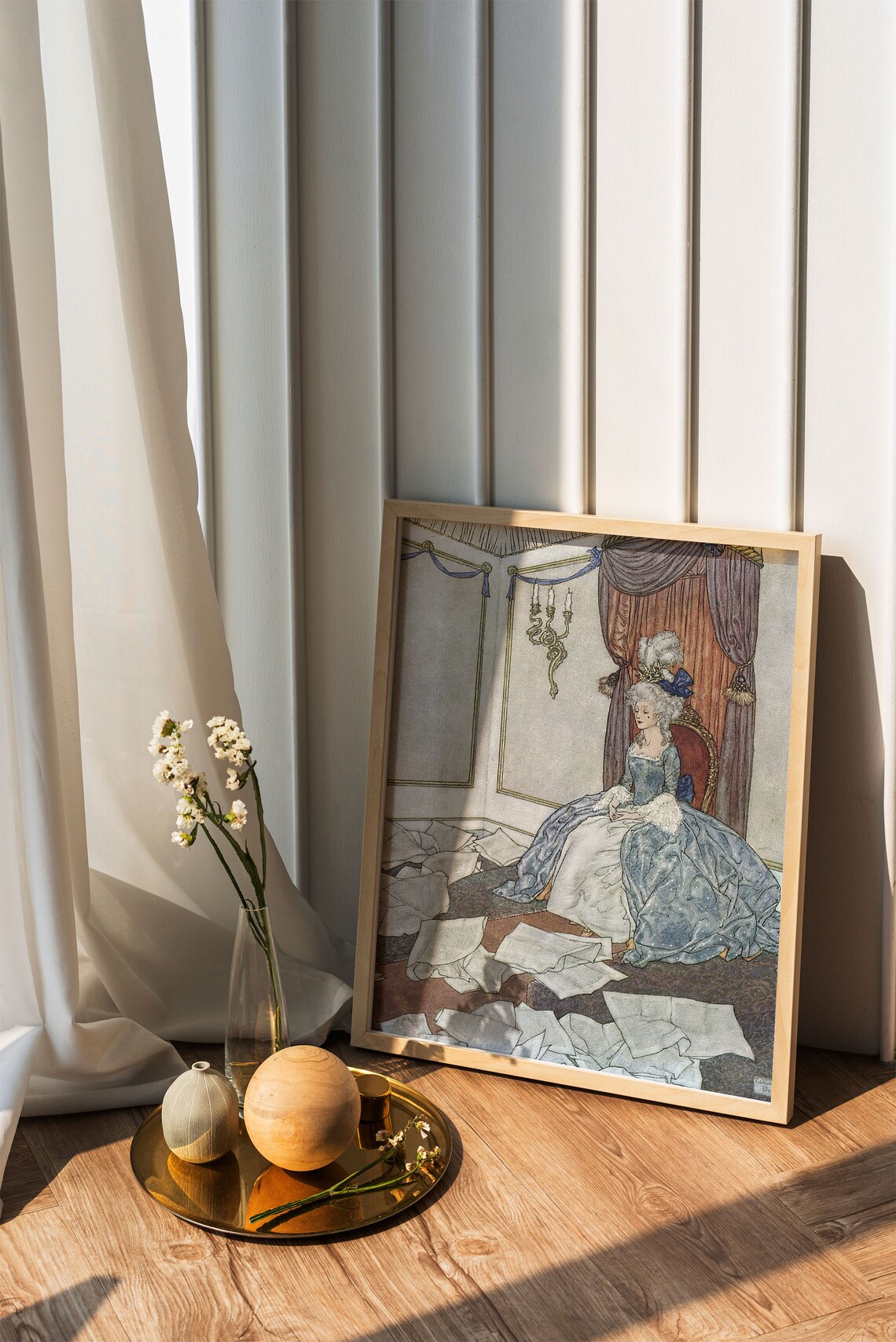 Contemplative Elegance Lavish Room Mystery Reflective Dark Academia ...