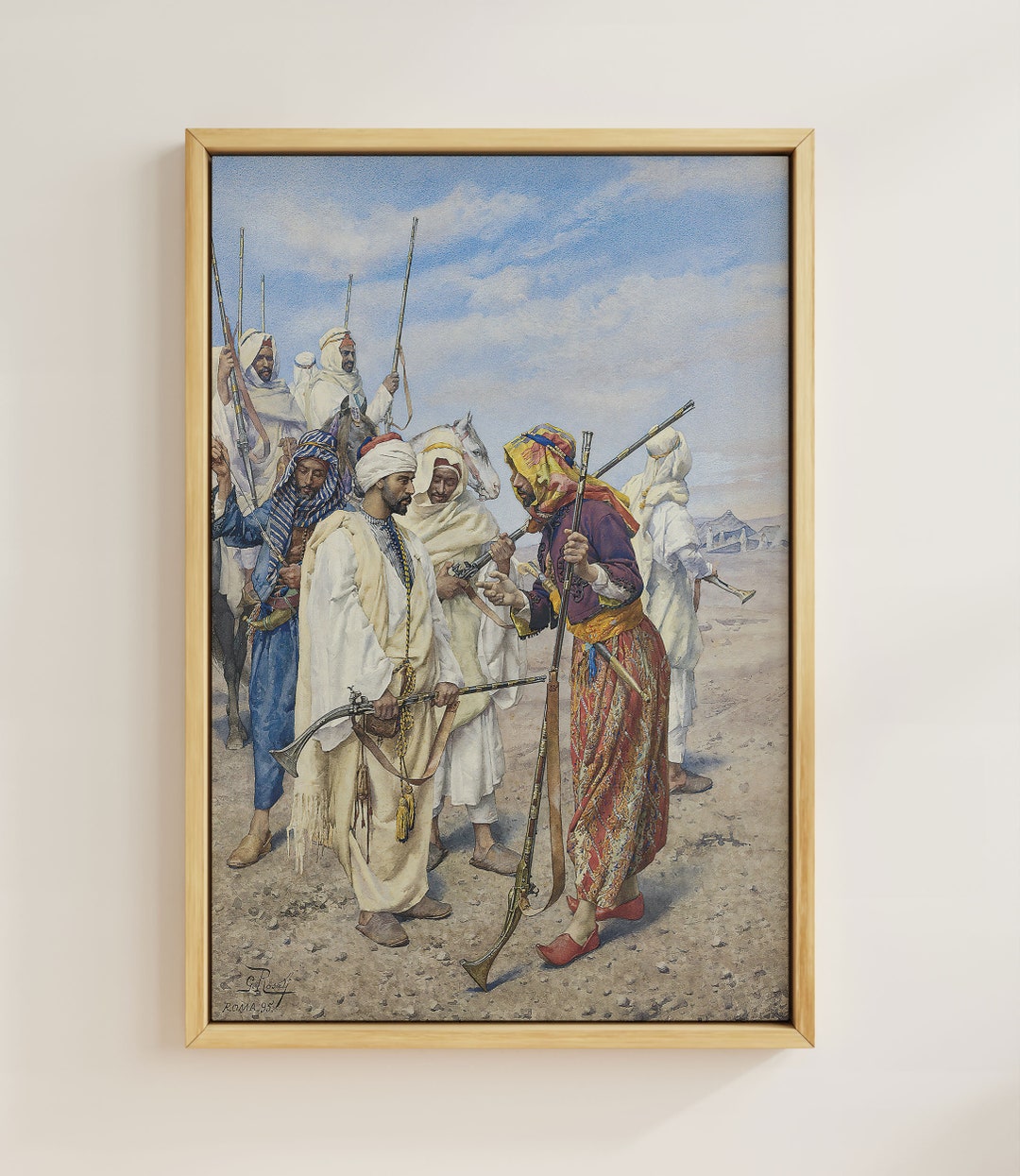 Vintage Bedouin Art | Arabian Watercolour Artworks | Oriental Aesthetic ...
