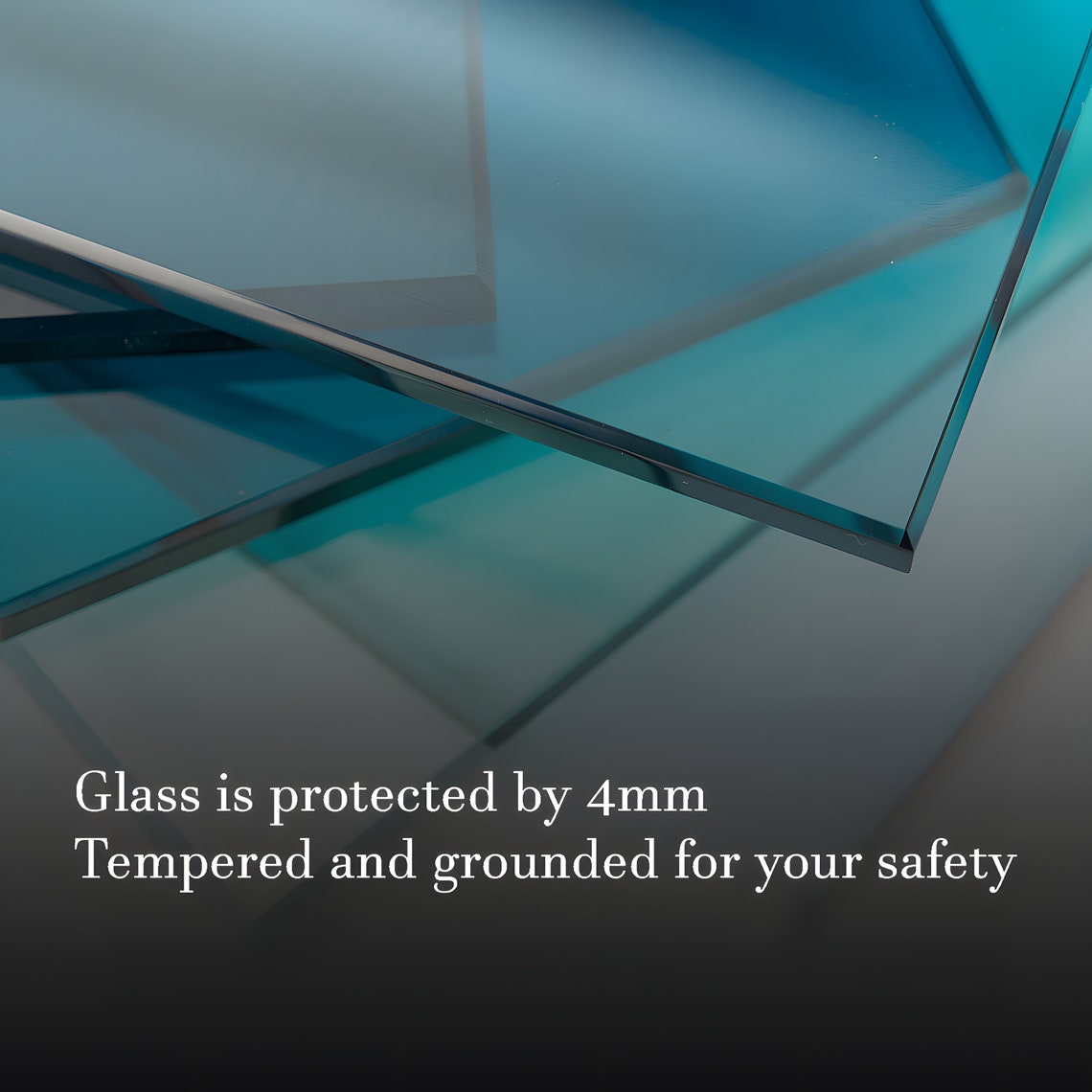 Abstract Glass Wall Art, Tempered Glass Colorful Wall Hanging, Modern ...