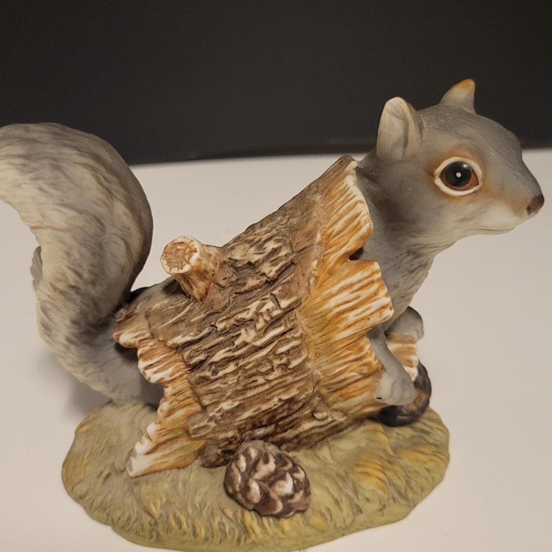Squirrel in Log - Etsy