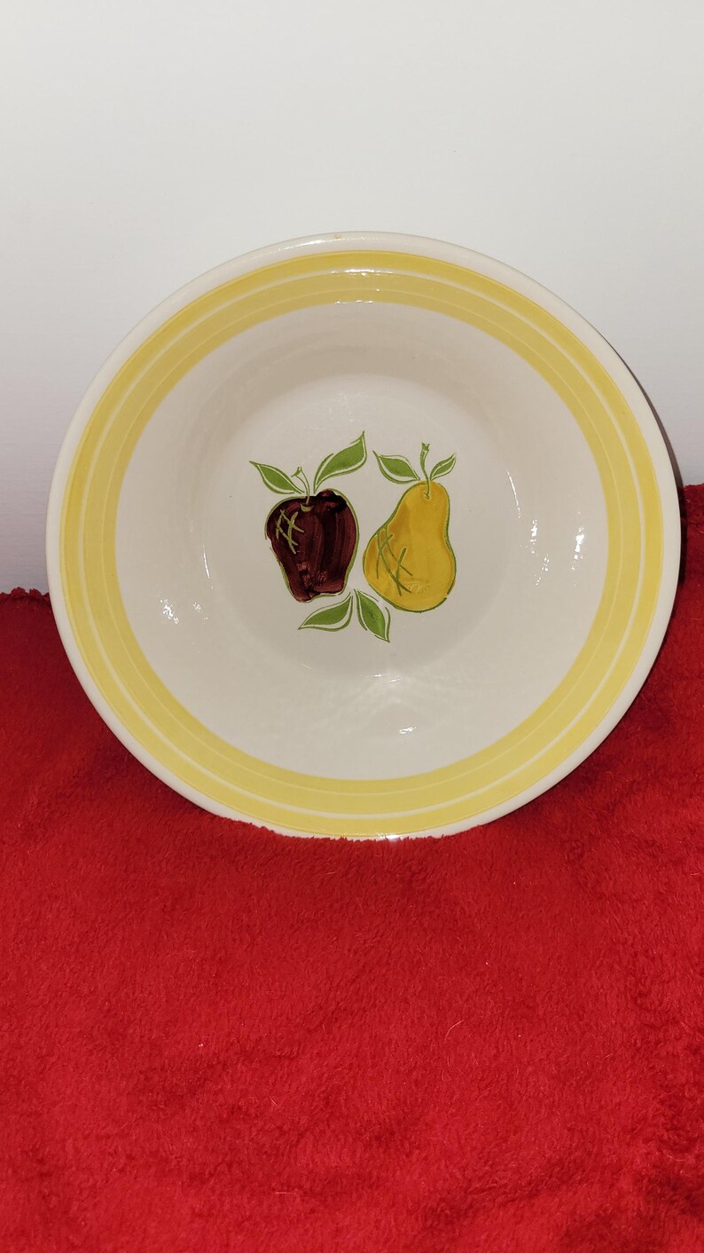 Vintage Apple & Pear - Serving Bowl - Etsy