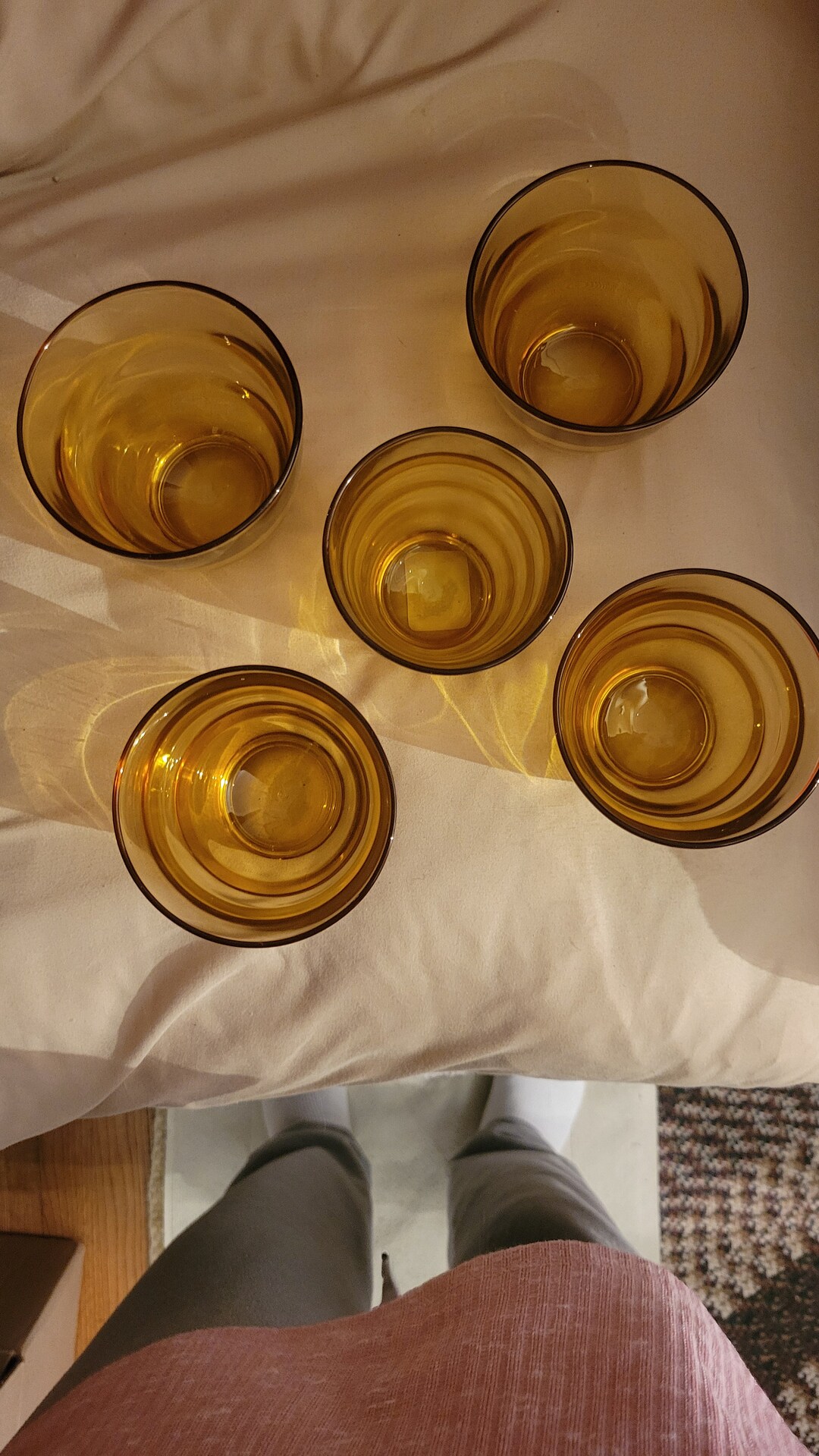 Hazel Atlas, Amber, Waterfall, Glasses - Etsy