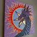 Dragon, Fiery Sun, Septagram, Mandala, Sacred Geometry - Etsy