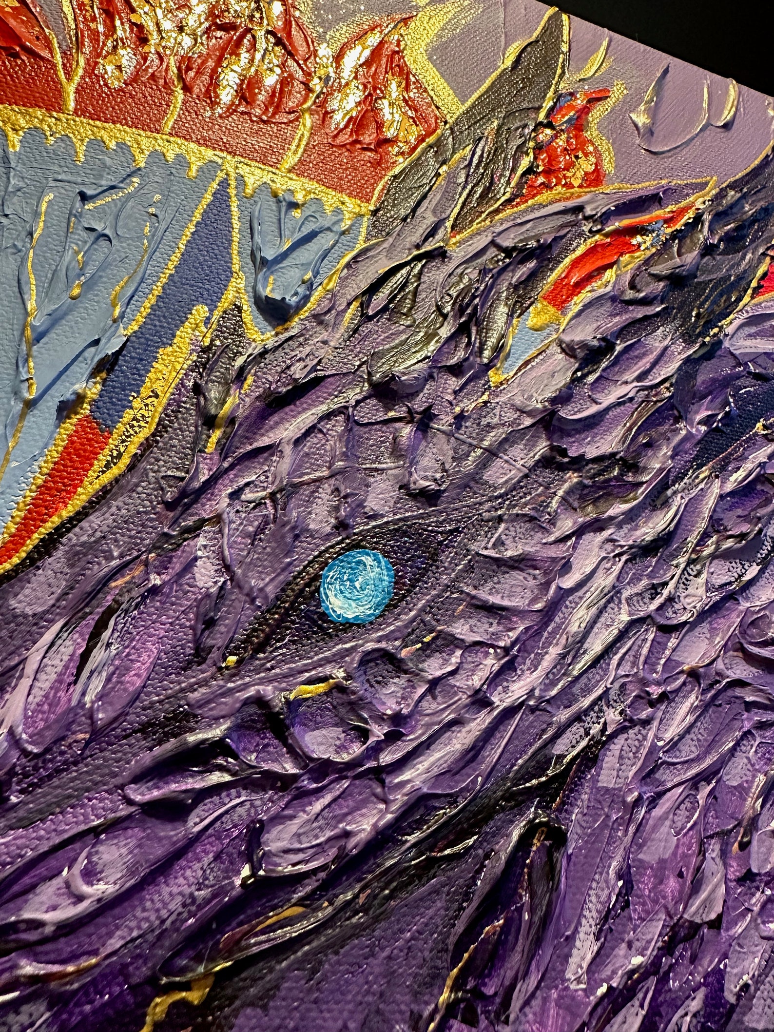 Dragon, Fiery Sun, Septagram, Mandala, Sacred Geometry - Etsy