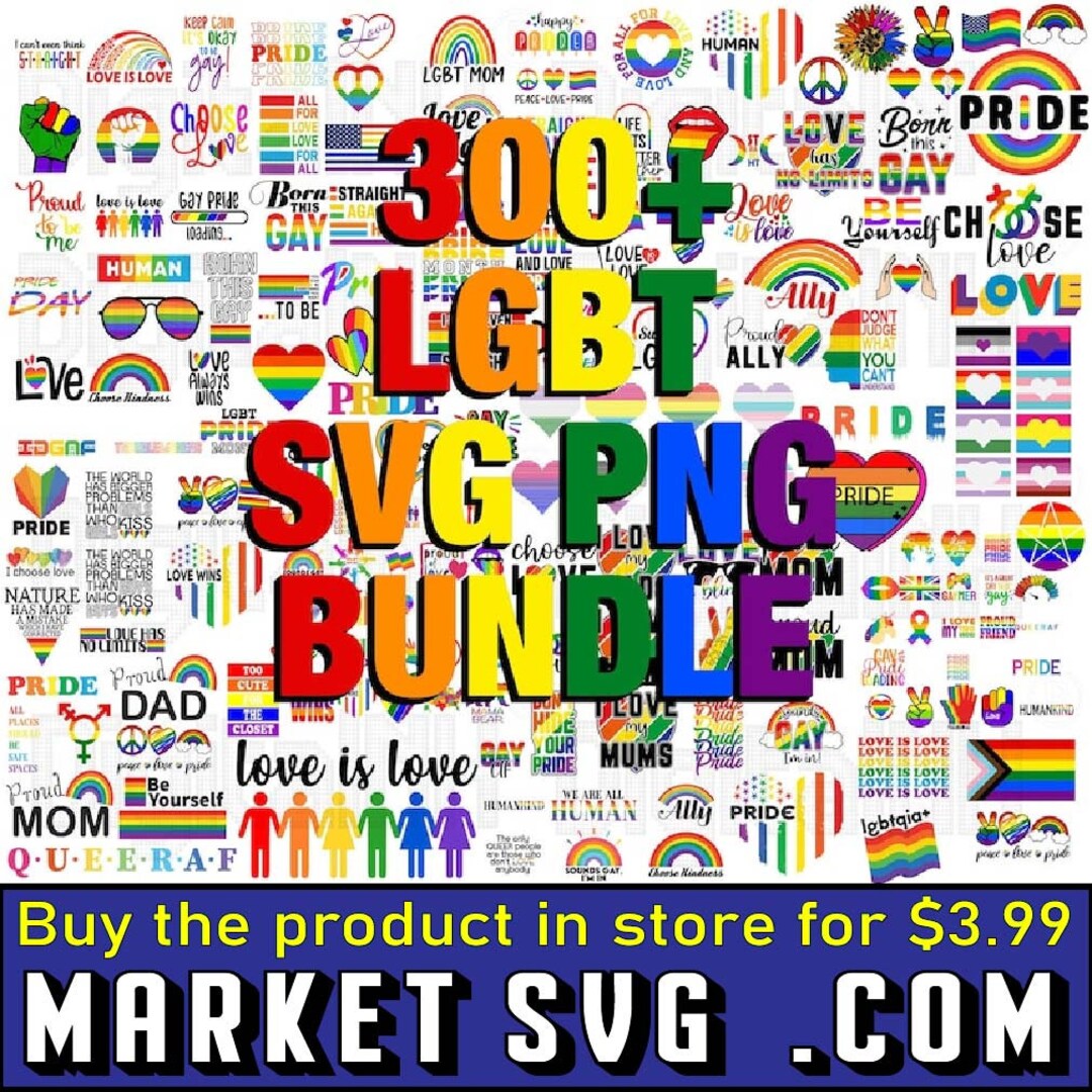 LGBTQ Digital Layered Svg and Png Files for Download on Cricut - Etsy