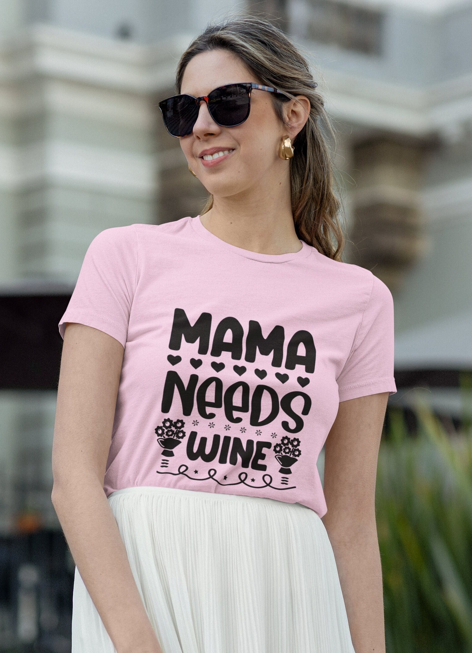 Wine Mama Tshirt Wine Mom Mama Needs Wine Gift for Mom Gift for Wine ...