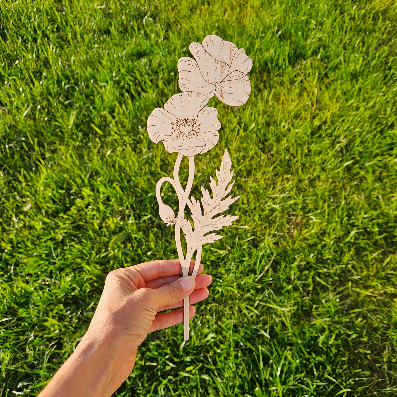 Poppy Flowers SVG, DXF, AI, Laser Cut Files, Wildflowers Bouquet ...