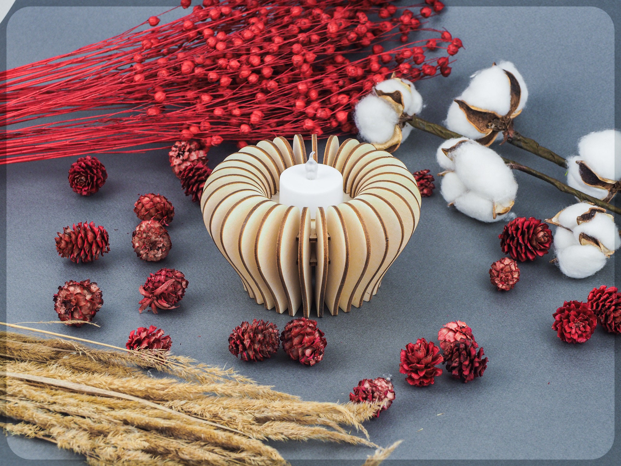 Candle Holder, Laser Cut Lamp Instant Download Files Plywood Tea Light ...