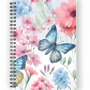 28 Watercolor Butterfly Flower Patterns - Download Printable Scrapbook ...