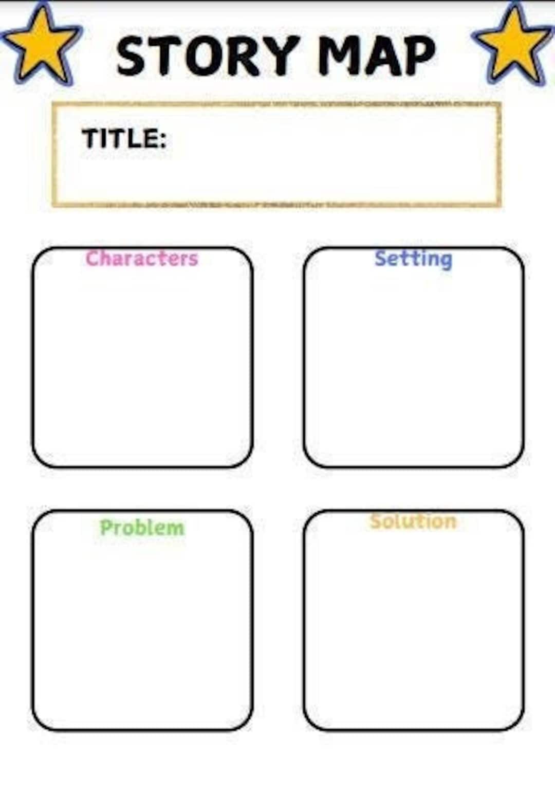 Story Map. Primary School Story Plan. Characters, Setting, Problem ...