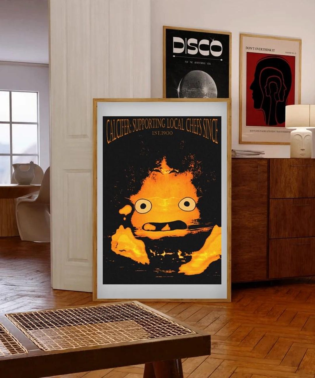 Calcifer Howl's Moving Castle Studio Ghibli A4 Poster Wall Decor - Etsy