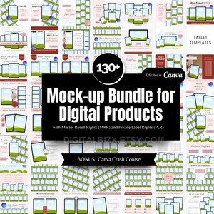 130+ Digital Product Mock up Templates Drag and Drop Mock up for ...
