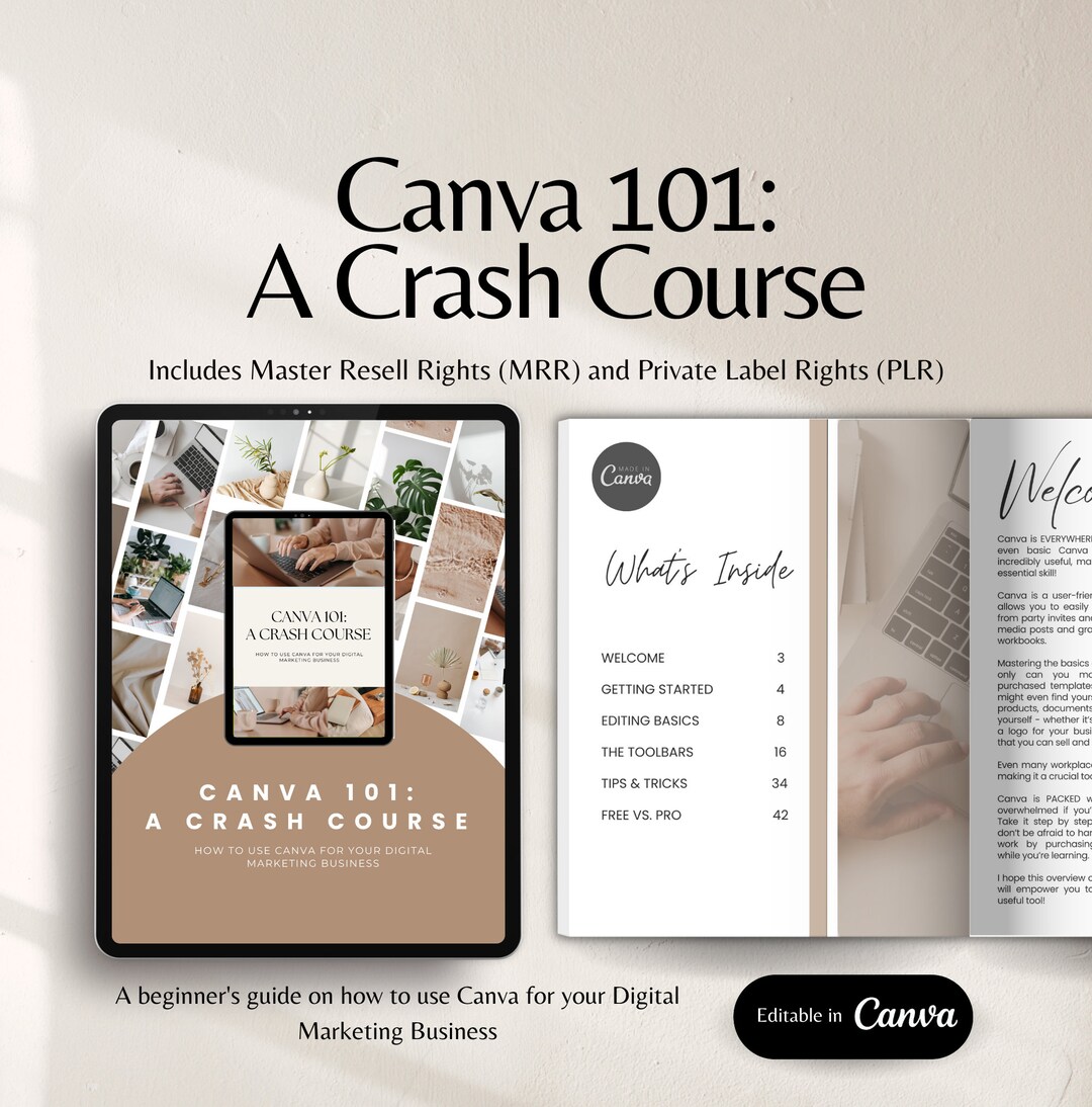 Canva 101: A Canva Crash Course With Master Resell Rights MRR and ...