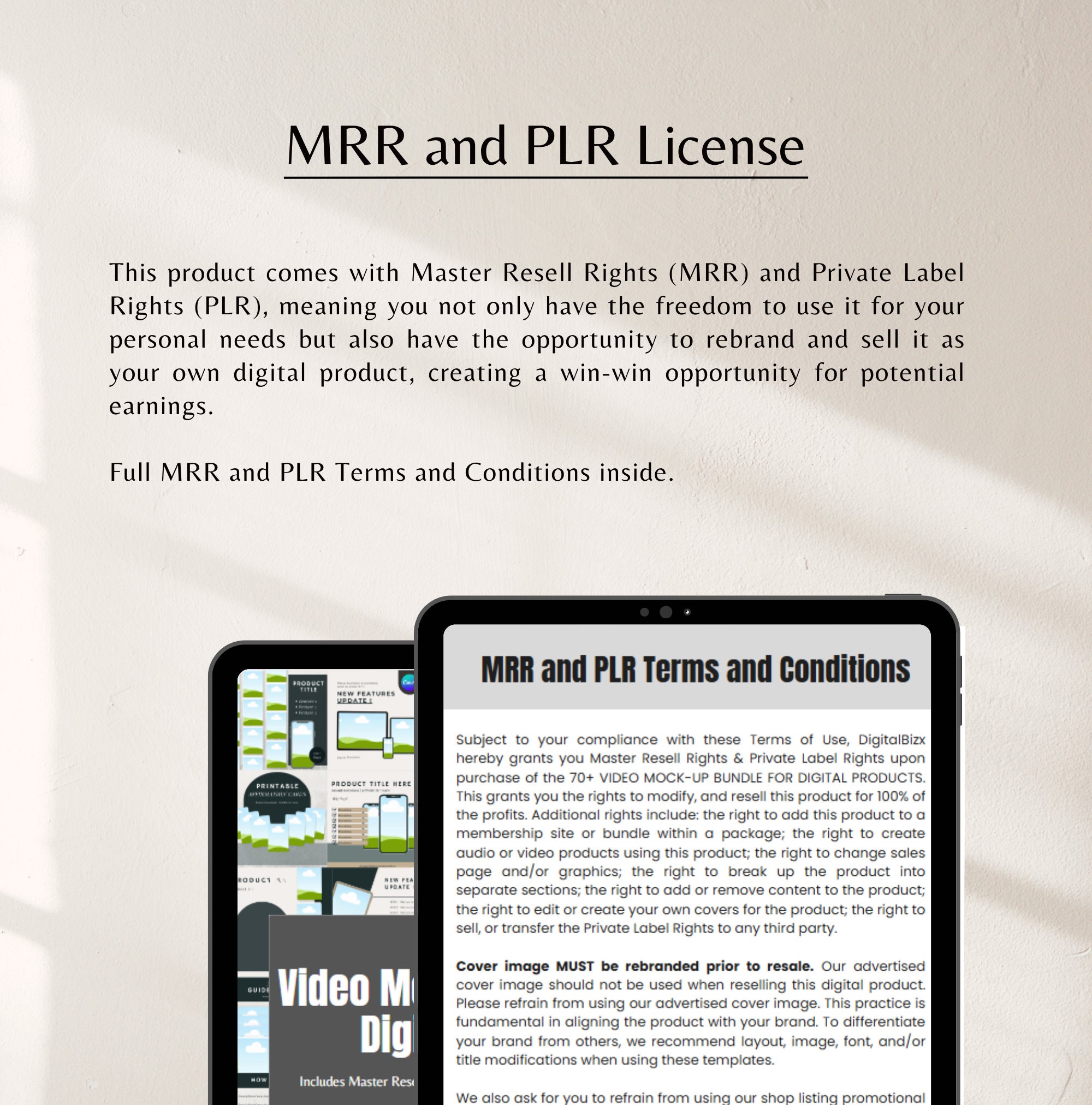 70 Video Mockup Bundle for Digital Products to Sell on Etsy With Master ...