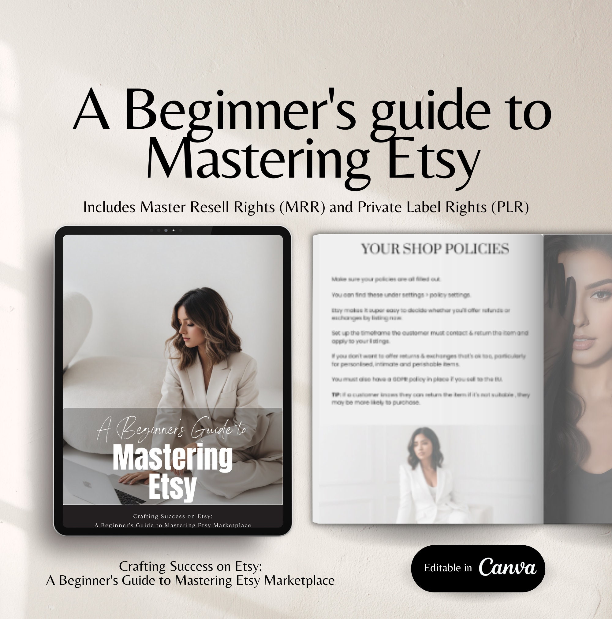 A Beginner's Guide to Mastering Etsy With Master Resell Rights MRR and Private Label Rights PLR ...