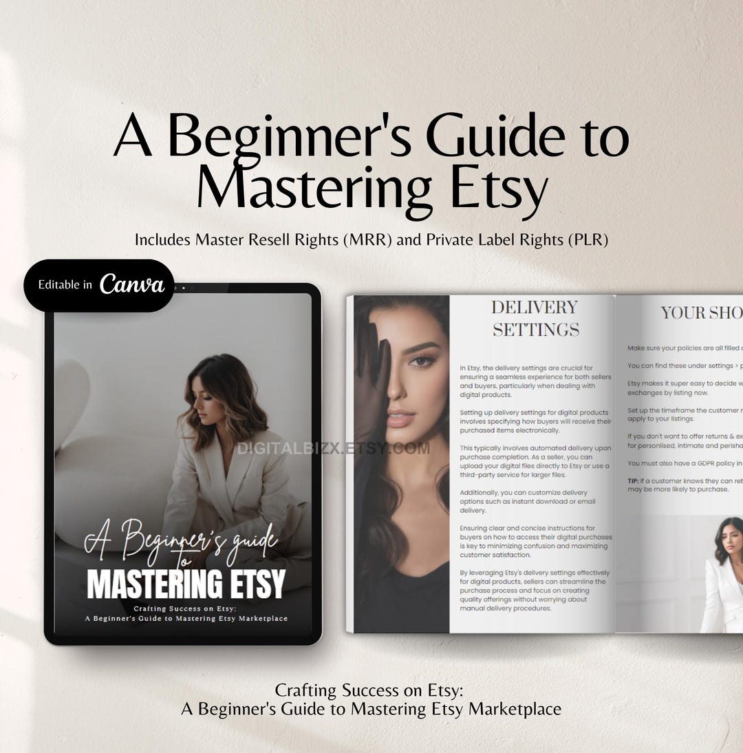 A Beginner's Guide to Mastering Etsy With Master Resell Rights MRR and Private Label Rights PLR ...