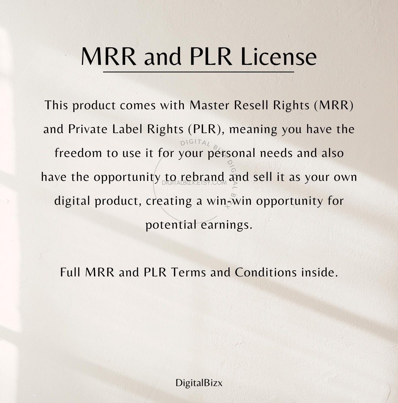 The Branding Blueprint With Master Resell Rights MRR and Private Label ...