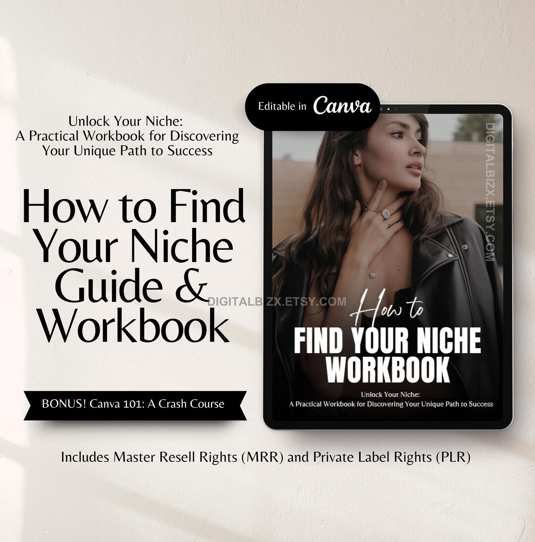 How to Find Your Niche Guide and Workbook W Master Resell Rights MRR ...