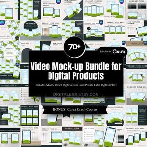 70+ Video Mockup Bundle for Digital Products to Sell on Etsy With ...