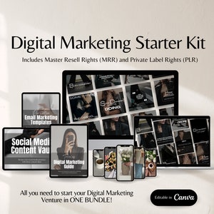 Faceless Digital Marketing Starter Kit Bundle W Master Resell Rights ...
