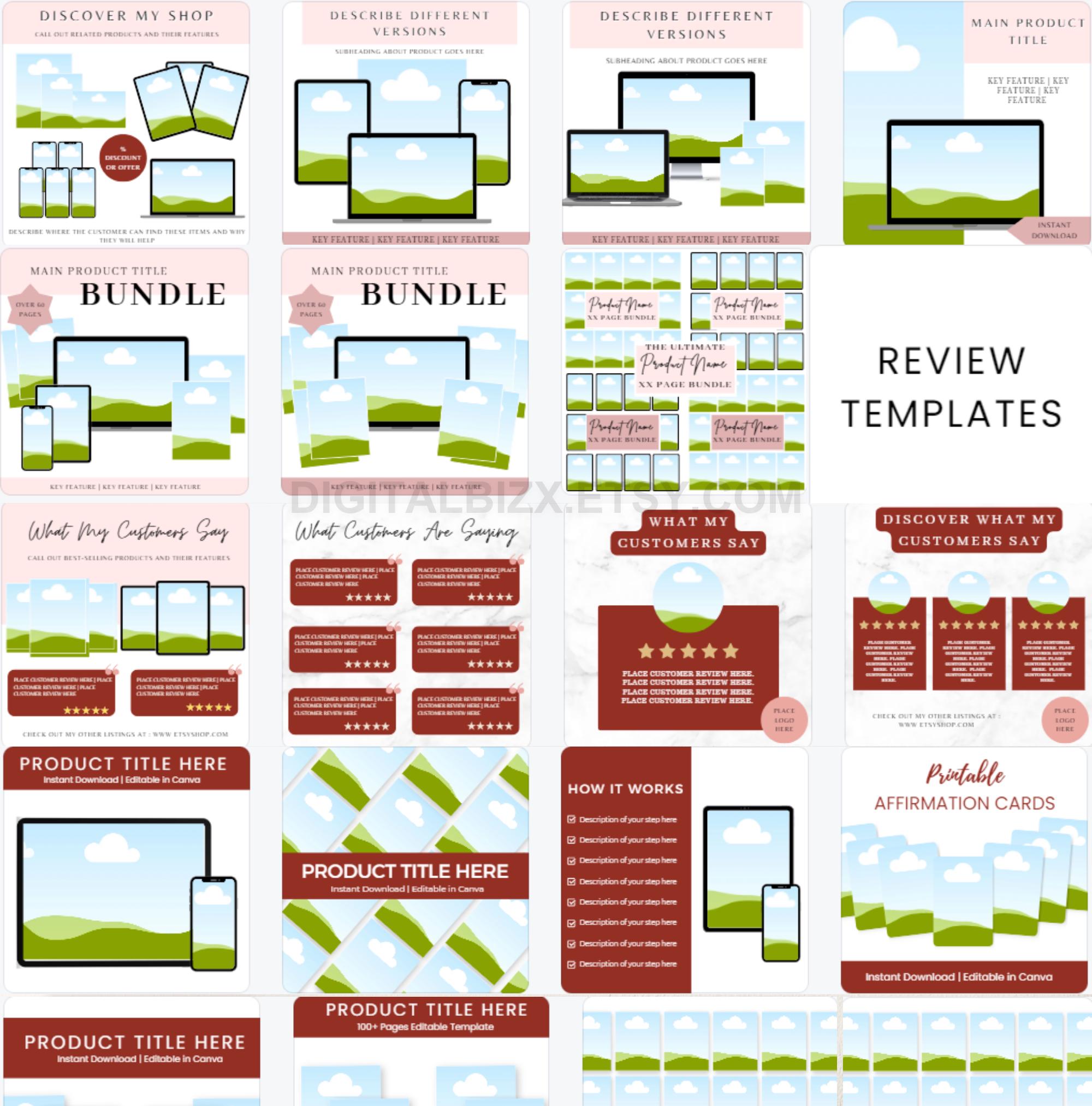 130+ Digital Product Mock up Templates Drag and Drop Mock up for ...