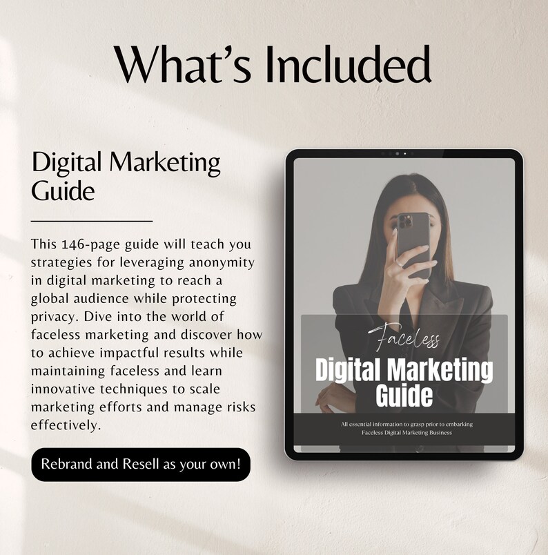 Faceless Digital Marketing Starter Kit Bundle W Master Resell Rights ...
