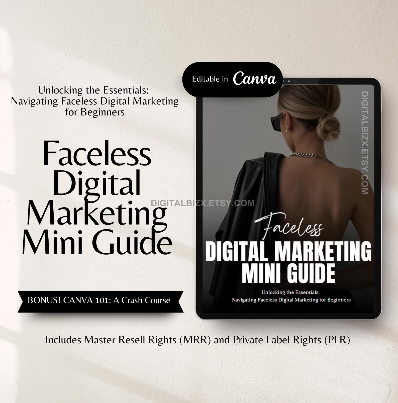 Faceless Digital Marketing Mini Beginners Guide W Master Resell Rights ...
