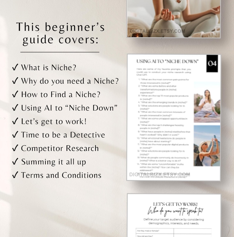 How to Find Your Niche Guide and Workbook W Master Resell Rights MRR ...