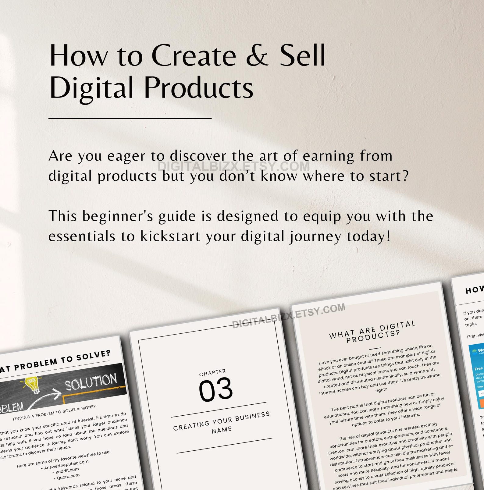 How to Create and Sell Digital Products Guide With Master Resell Rights ...