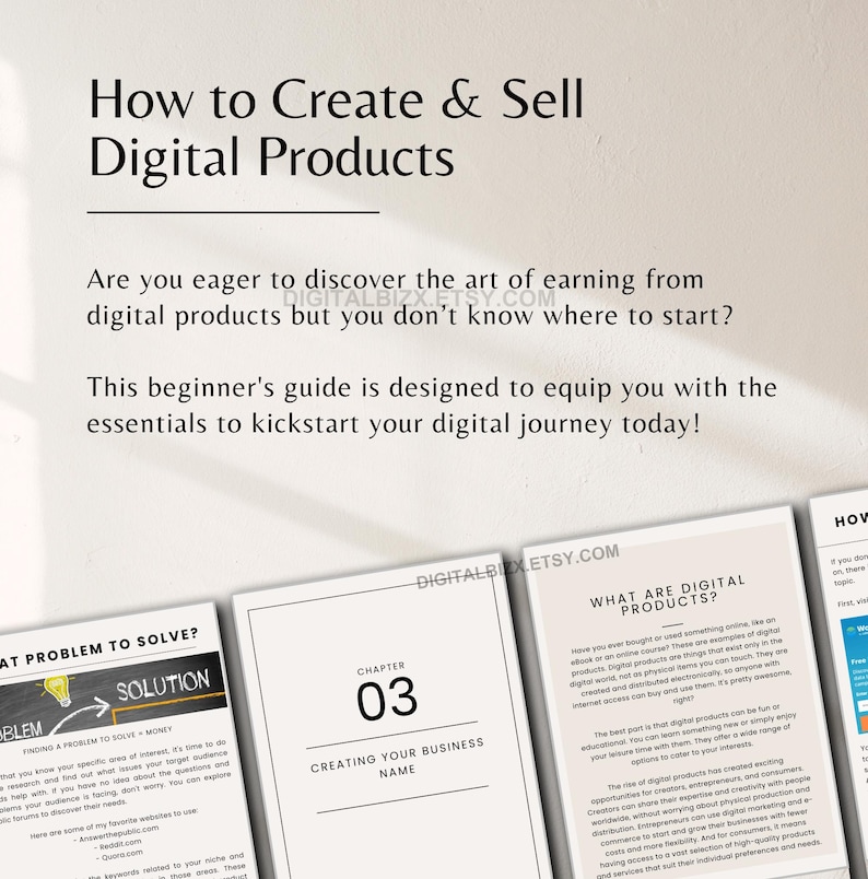 How to Create and Sell Digital Products Guide With Master Resell Rights ...