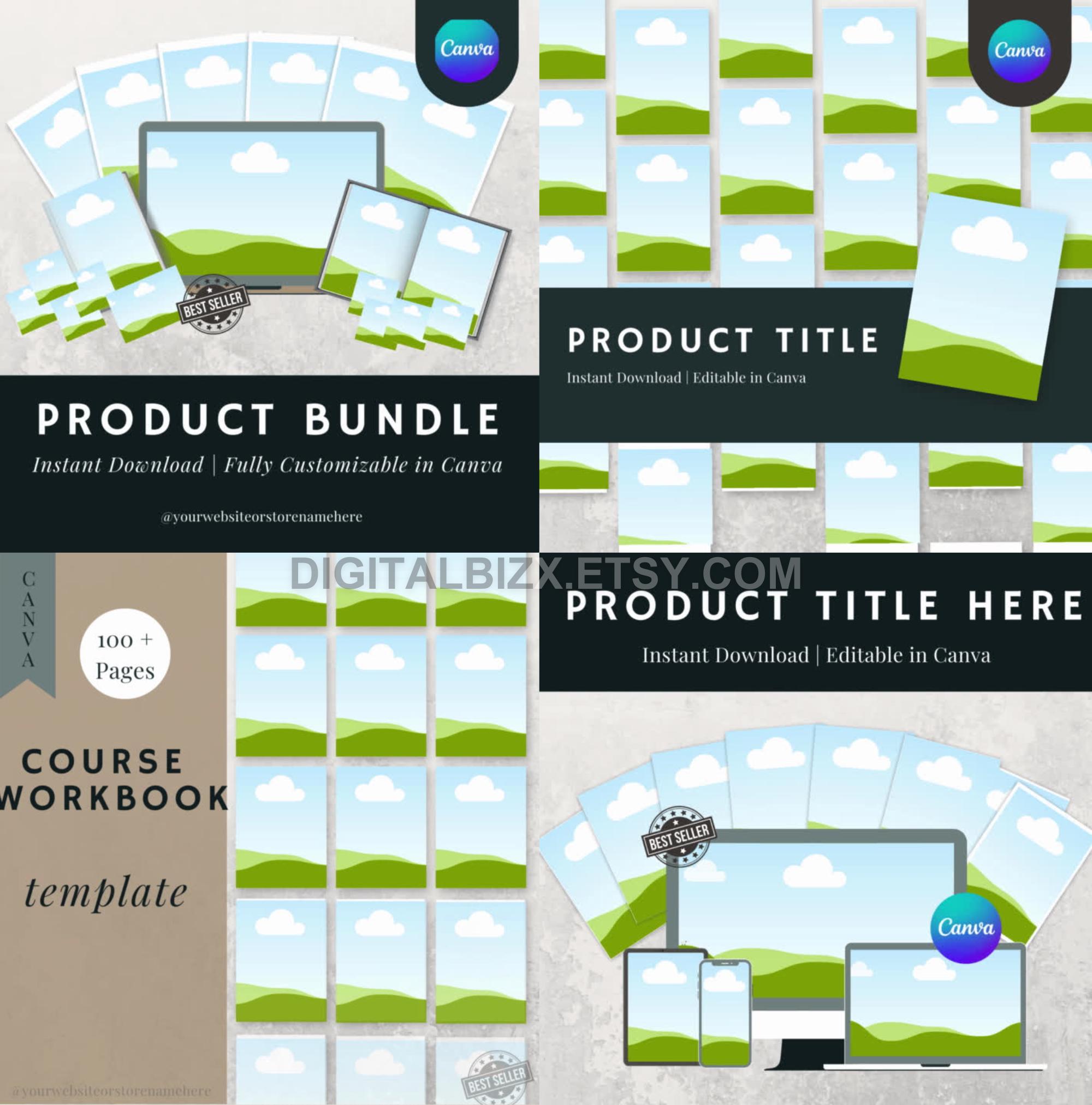 70+ Video Mockup Bundle for Digital Products to Sell on Etsy With ...