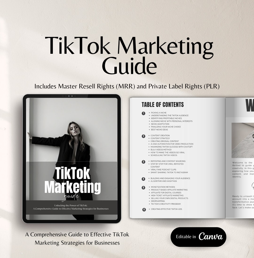 Guía de marketing de TikTok con derechos de reventa principales MRR y derechos de etiqueta ...