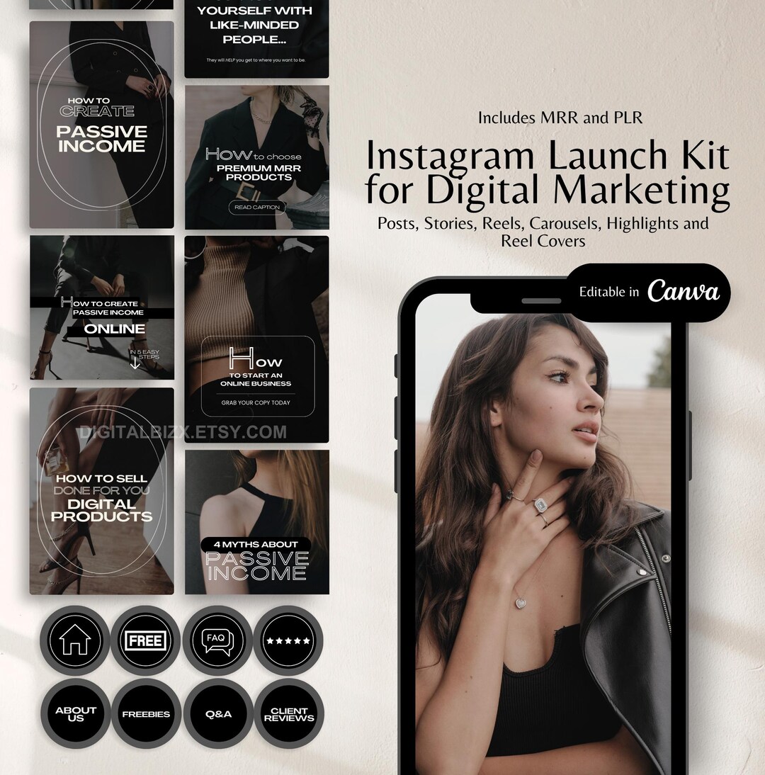 Instagram Launch Kit for Digital Marketing and Digital Products With ...