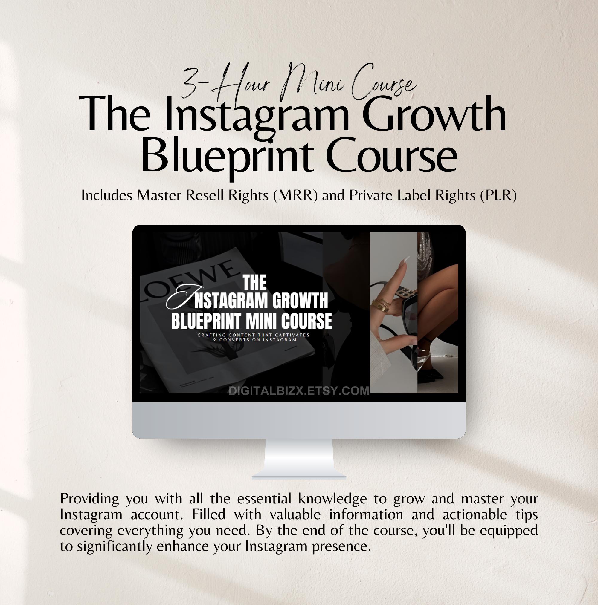 Instagram Growth Blueprint Course With Master Resell Rights MRR PLR ...