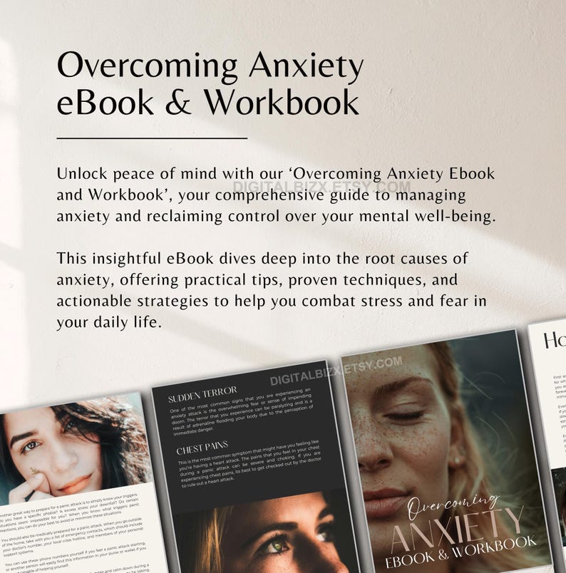 Overcoming Anxiety Ebook and Workbook With Master Resell Right and ...