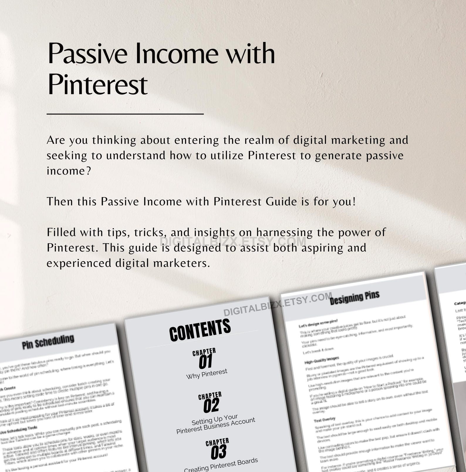 Passive Income With Pinterest Guide Master Resell Rights MRR and ...