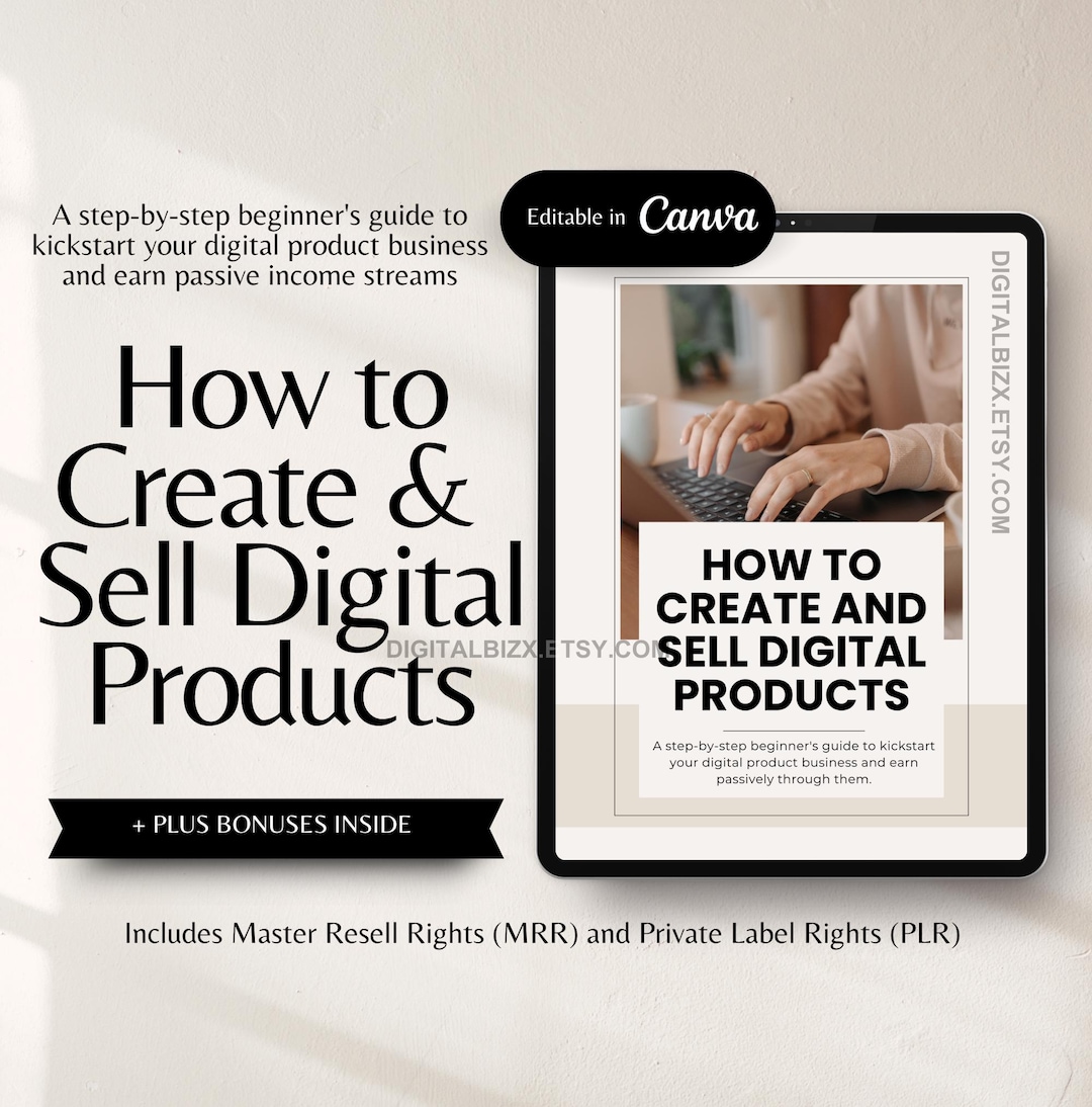 How to Create and Sell Digital Products Guide With Master Resell Rights ...