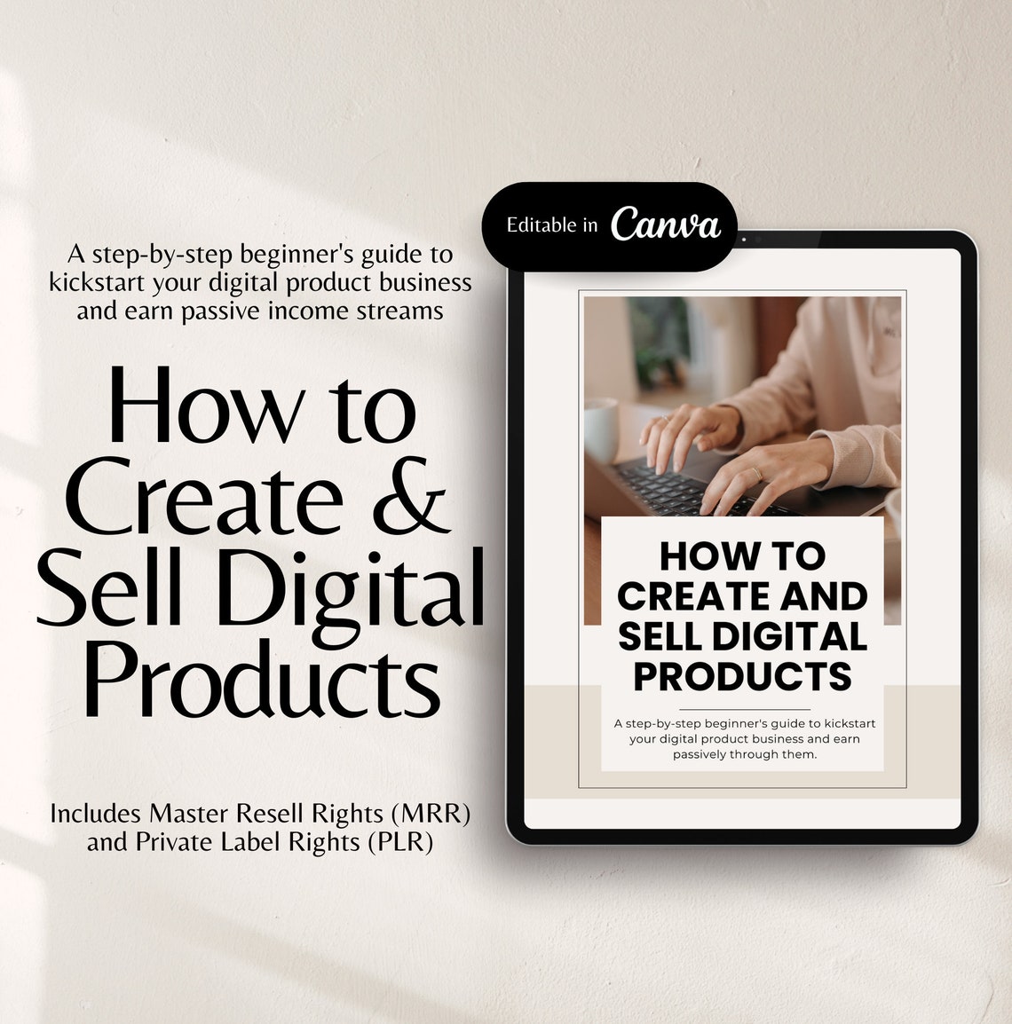How to Create and Sell Digital Products Guide With Master Resell Rights MRR and Private Label ...