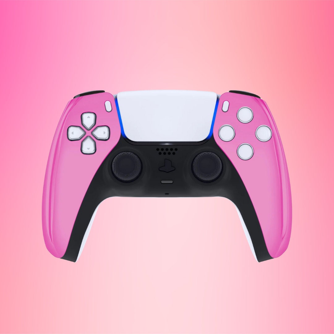 PS5 Custom Controller Glossy Chrome Pink - Etsy