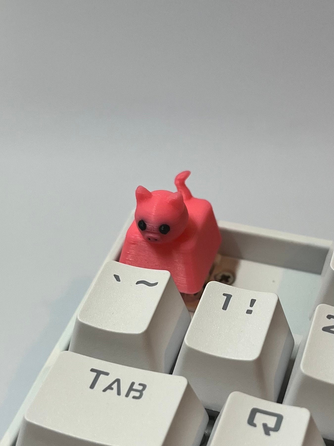 Pig Keycap Gift for Kids Computer Keycap Cat Gift for Pig Lovers ...