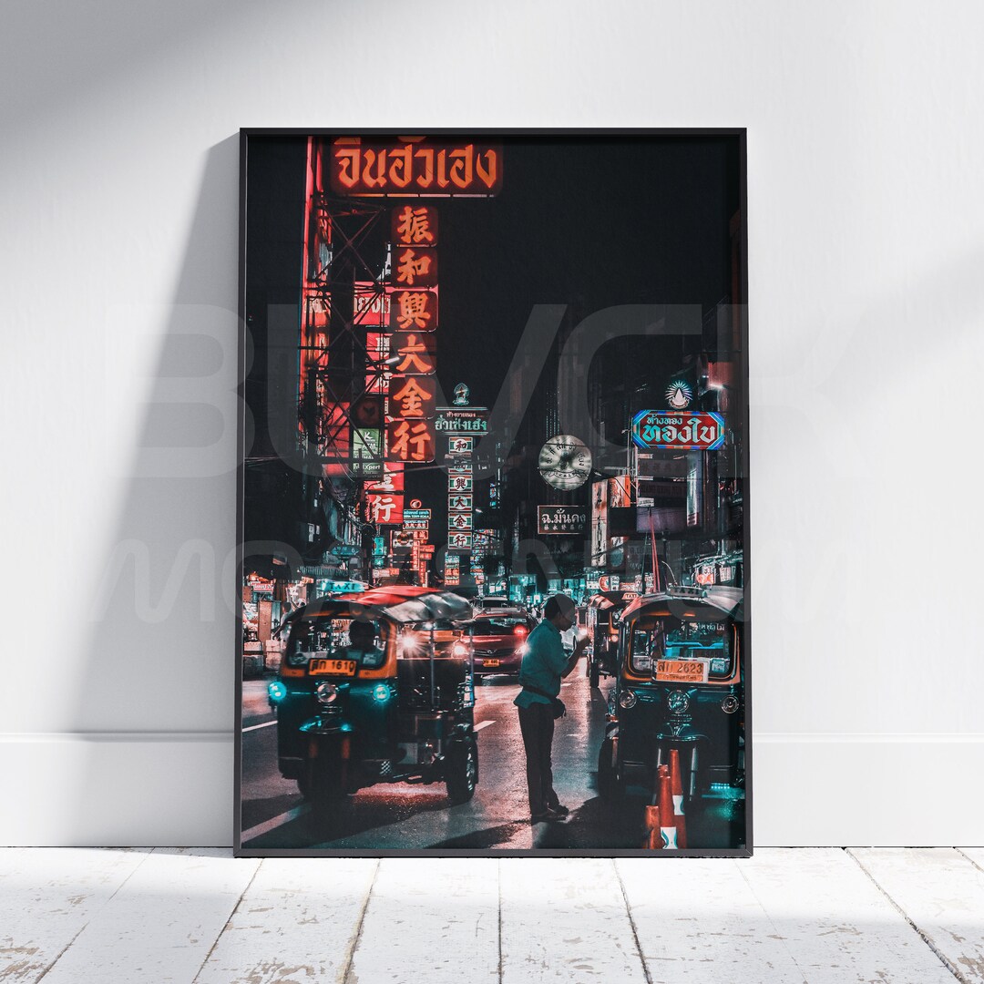 Tuk Tuk Poster | Bangkok Thailand | Printable Digital Download | Street ...