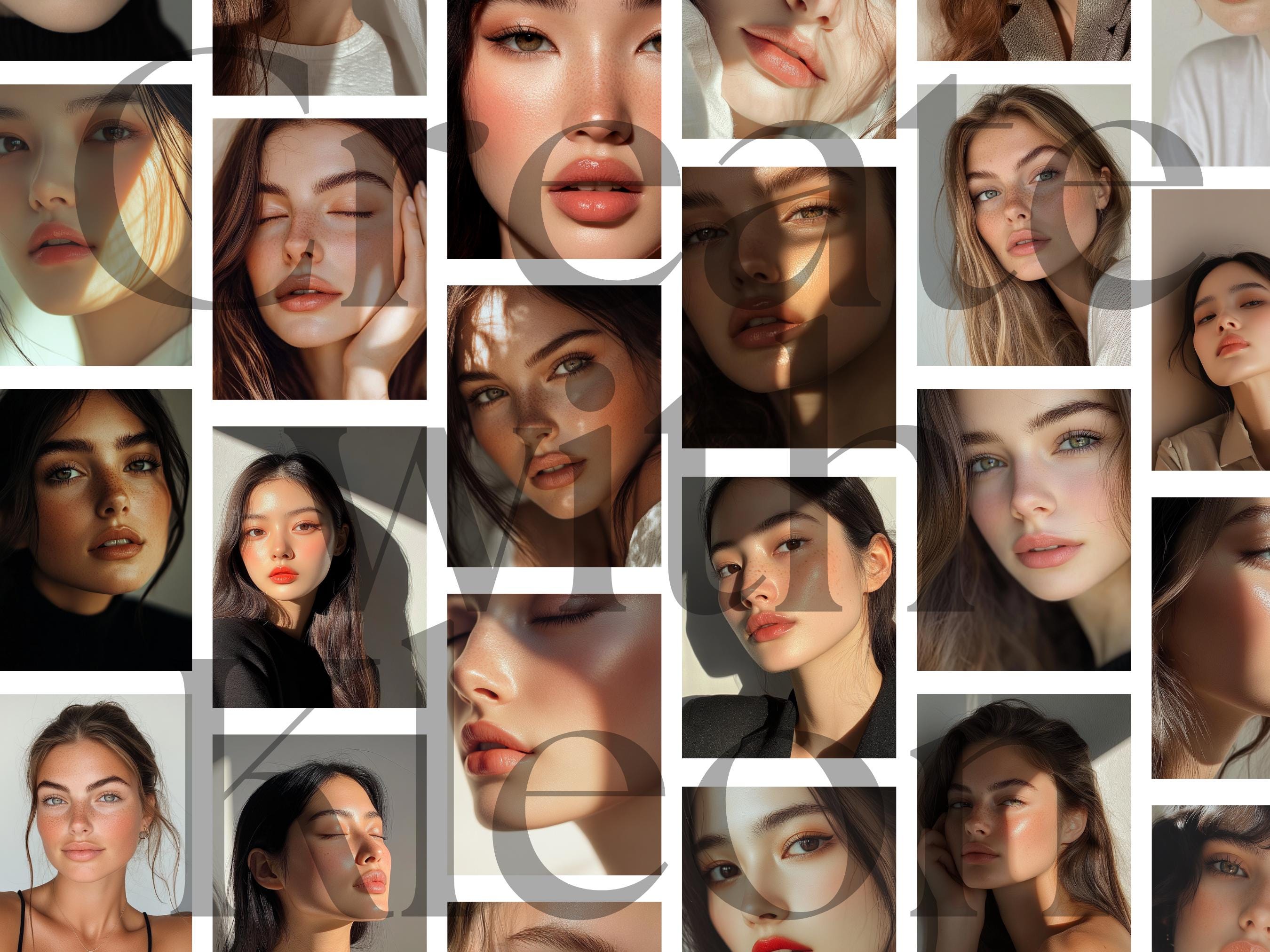 80 Face Model Stock Photos Skincare Face Models Instagram Templates ...