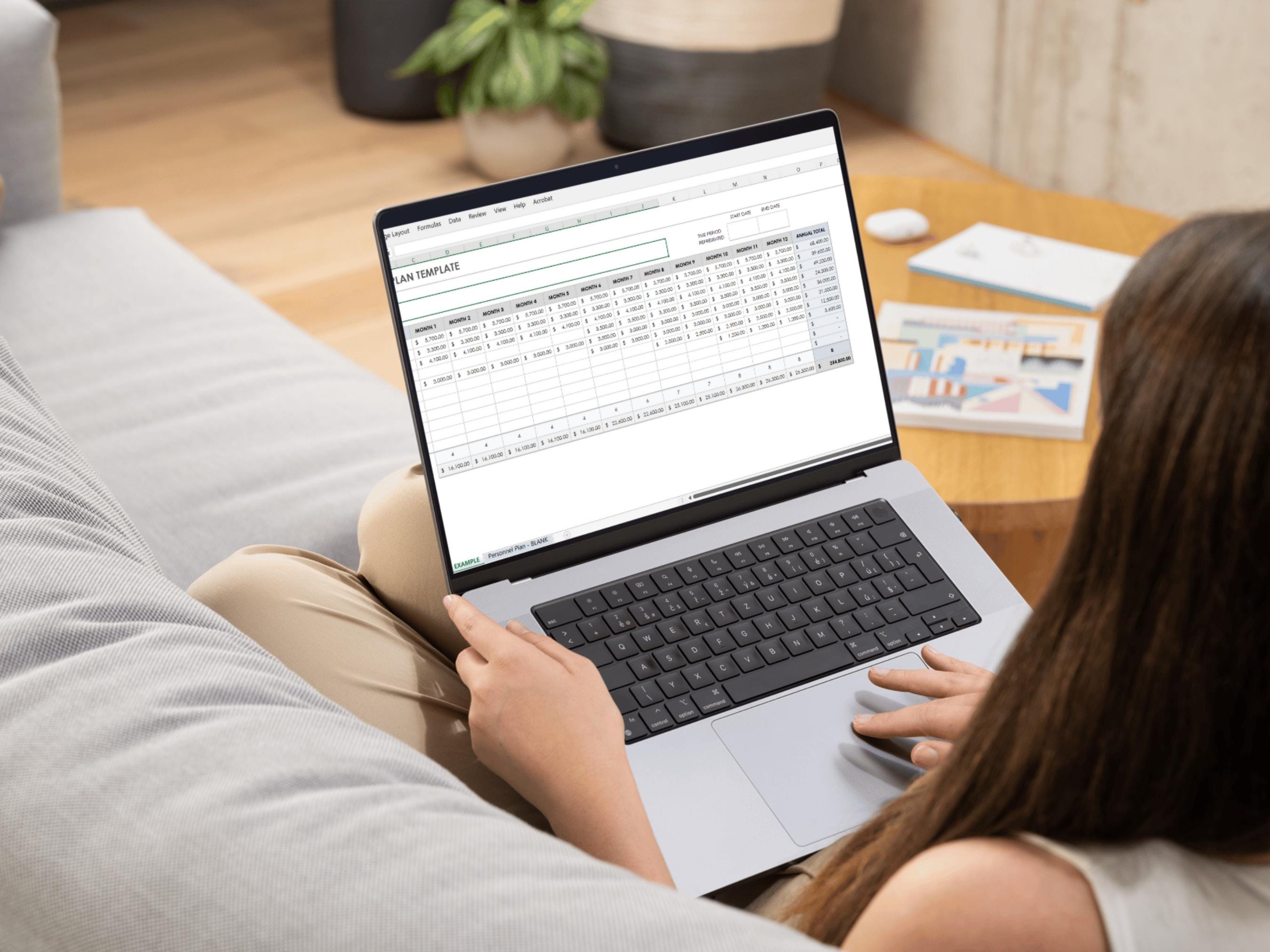 Personnel Payroll Plan Spreadsheet | Google Sheets & Excel | Employee ...