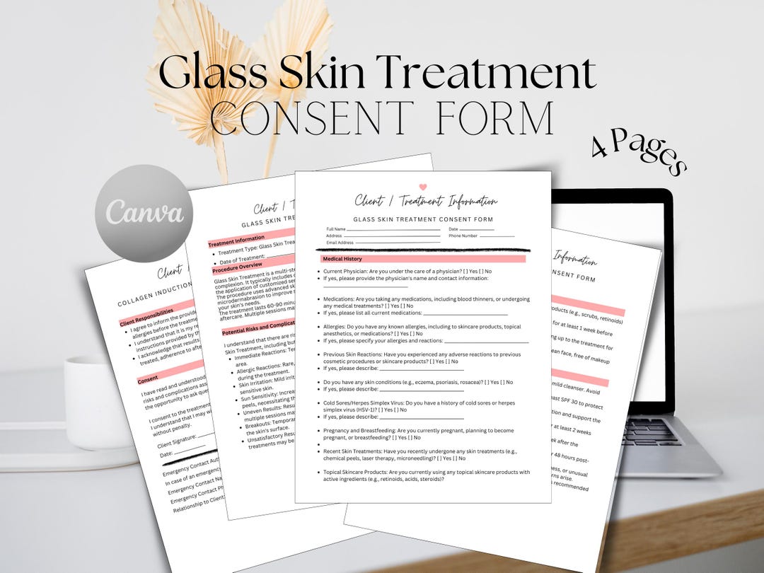 Jetpeel Facial Treatment Consent Form Printable Esthetician Treatment ...