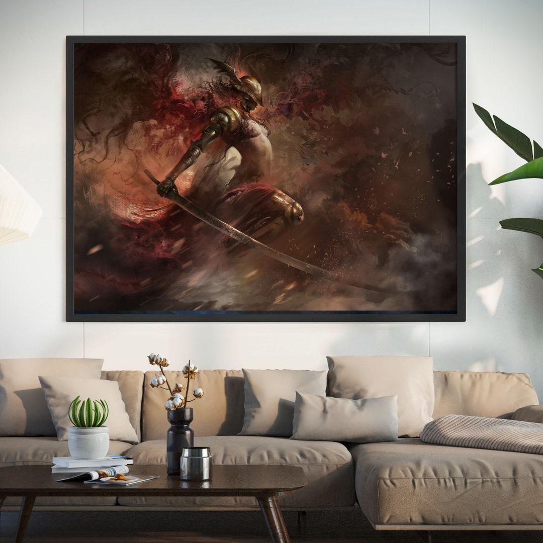 Elden Game Art Elden Video Game Elden Game Poster Gaming Canvas Gaming ...